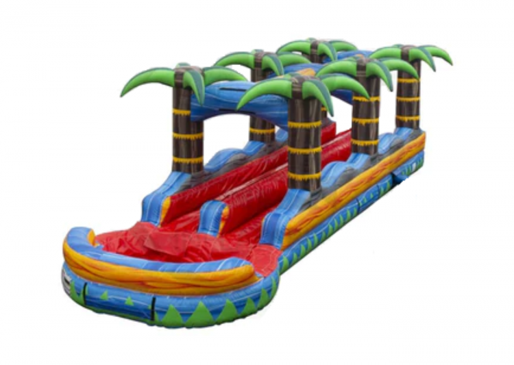 Fireblast Tsunami Dual Lane Slip-N-Slide - Your Favorite Inflatables